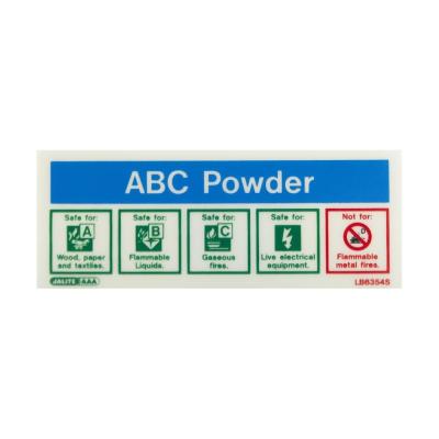 China Waterproof Photoluminescent Fire Fighting Equipment Symbols Fire Extinguisher Co2 Sign for sale