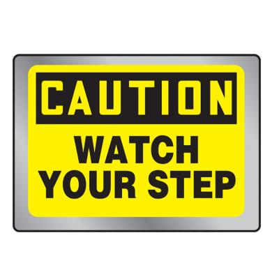 China Warning Photoluminescent Signage Laser Engraved Stainless Steel Plaques for sale