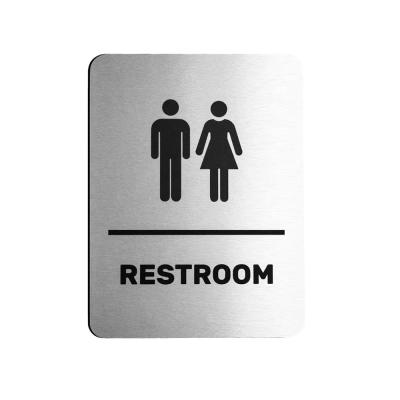 Cina Della toilette del metallo della toilette pannello il ODM dei segni del bagno di acciaio inossidabile in vendita