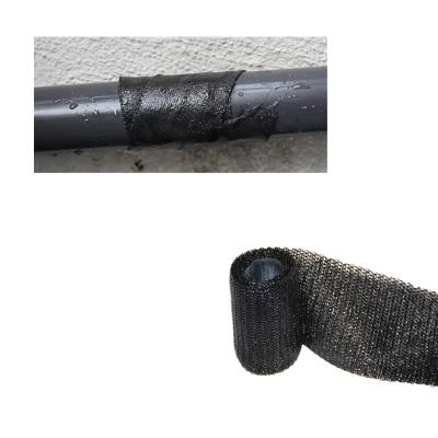 China Fiberglass polyp oxide soaked resin bandage Water activate fiberglass tape pipe repair wrap for sale