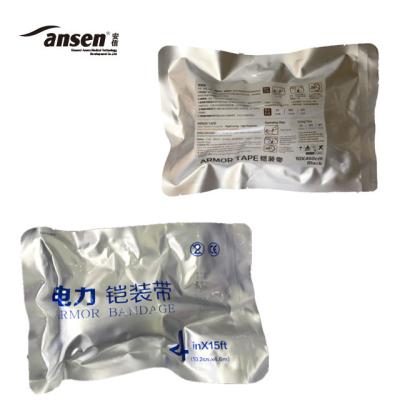 China High quality armoring tape/Industrial amor wrap/self adhesive fiberglass repair bandage for sale