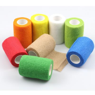 China Medical orthopedic elastic waterproof bandages first aid cohesive bandage rolls supplier vet wrap for sale