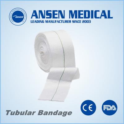 China 10.75cm or 11cm X 10m with Yellow Line Head & Small Trunk Viscose Tubular Bandage for sale