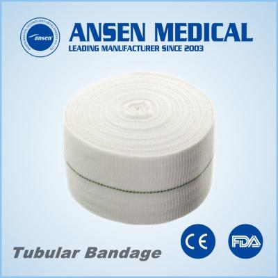 China Color coded Tubular Bandage 5cm X 10m with Green Line for Medium Limbs for sale