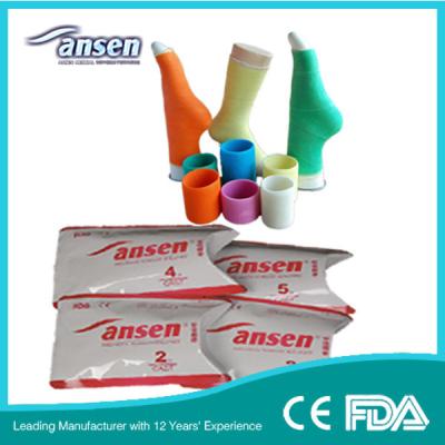 China Orthopedic Water Activated Polyurethane Waterproof Leg Cast Protector Fiber Cast Tape for sale