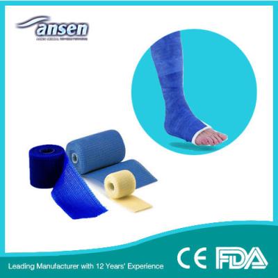 China Medical Disposable Orthopedic Waterproof Polyurethane Leg Cast Protector Fiber cast Tape for sale