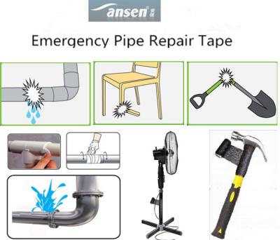 China Emergency Water Activated Fiberglass Fix Pipe Repair Wrap Tape Pipe Repair Bandage for sale
