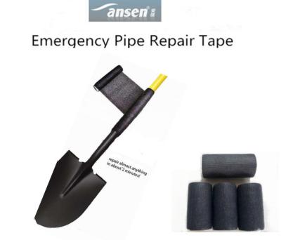 China 50mm 2m Ansen Black Pipe Wrap Repair Bandage Fiberglass Fix Tape for sale