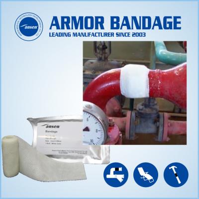 China Ansen Fiberglass Fix Tape Waterstop Seal Pipe Wrap Repair Bandage for sale