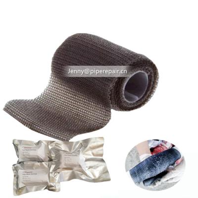 China Material with Fiberglass Cast Flexible Pipe Repair Daily Pipe Repair/ Exhaust Pipe Repair tape for sale