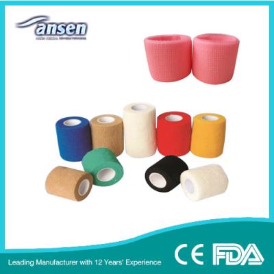 China Elastic Bandage Self Sticky Adhesive Non Woven Elastic Cohesive Bandage With OEM for sale