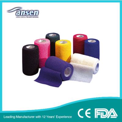 China 5CM*4.5M Self Adherent Cohesive Wrap Tattoo Grip Cover Bandages Non Woven Self Grip Roll Elastic Bandage for sale