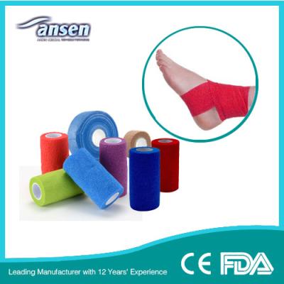 China Team Game Soccer Self-adhesive Elastic Sports Tape Cohesive Bandage/ Self Adherent Wrap Tape for sale