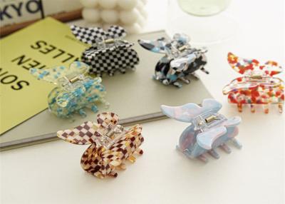 China Acetic acid animal butterfly shape girls clip hair clipper temperament hair accessories for sale