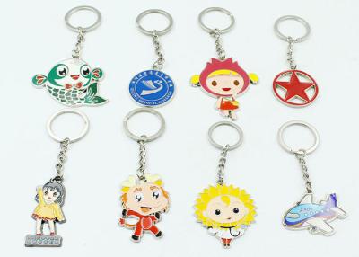 China Zinc alloy paint enamel metal fish plane girls key chain cartoon character pendant creative small Yiwu gift for sale