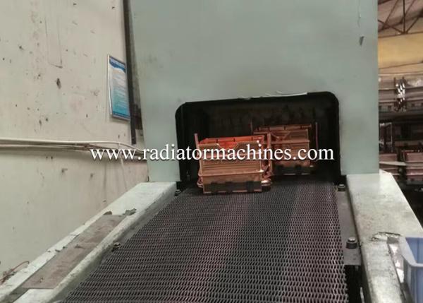 Continuous Atmosphere Copper Brazing Furnace 850 Degree For Heaters Radiators