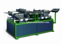 China Auto Aluminum Radiator Core Builder Machine Pneumatic Semi Automatic 1 Row for sale