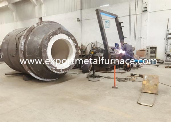 Chute à gaz économiseuse d'énergie d'avance de four rotatoire de la fusion des métaux 2000KGS
