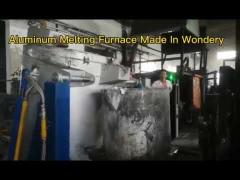 500Kg Aluminiummetaal/Smeltkroestype van de Schroot Smeltende Oven Riello Brander met gas