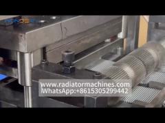 2-coil type aluminum fin press machine for turbulators oil coolers air chargers