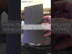 max 600 mm breed 1 mm hoog roestvrijstalen warmtewisselaar golvende vinnen
