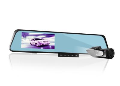 Cina Registratore doppio dell'automobile DVR dello specchio di retrovisore 720p dell'automobile della lente, x3000 automobile DVR in vendita