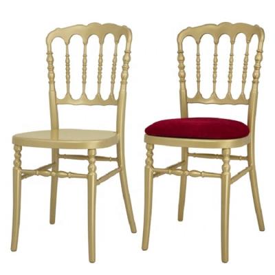 China Golden Stackable Banquet Chairs for Hotels and Restaurants for sale