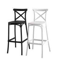 China Stackable PP Plastic Bar Stools for Commercial and Outdoor Use for sale