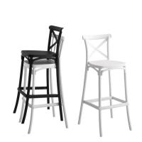 China Stackable PP Plastic Bar Stools for Commercial and Outdoor Use for sale