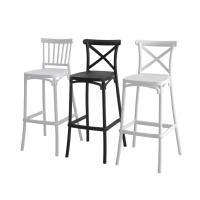 China Stackable PP Plastic Bar Stools for Commercial and Outdoor Use for sale