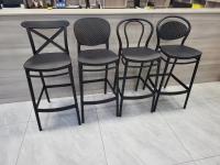 China Stackable PP Plastic Bar Stools for Commercial and Outdoor Use for sale