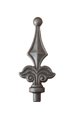 China Rail heads/Wrought iron spear/ Wrought iron ornament/Decorative wrought iron for sale