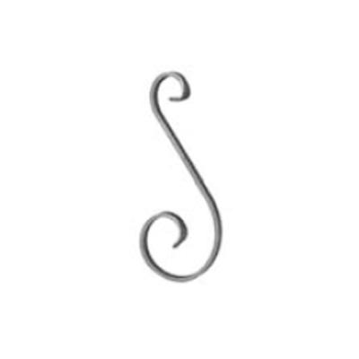 China Forged Ornamental Scrolls / Wrought iron scroll / Scroll rosette / Decorative wrought iron for sale