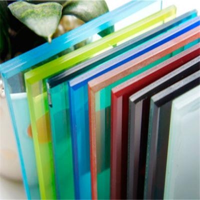China Colored Laminated Glass Sheets Flat / Curve Reflective Laminated Glass Panels PVB SGP Flat Safety Laminated Table Glass Clear Ultra White Dark Blue for sale