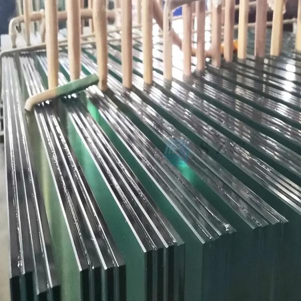 Quality Toughened Laminated Safety Glass Manufacturers EVA PVB Film Laminated Tempered for sale
