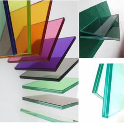 China Vetro laminato a maglia metallica vetro temperato resistente al fuoco vetro temperato 4mm 5mm 6mm 8mm 10mm vetro laminato a doppio vetro per decorazioni domestiche / pareti a tenda for sale