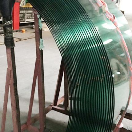 Quality Tempered Curved Glass Sheet Thickness Customized Hot Bending Glass Safety Curved for sale