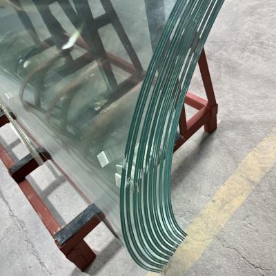 중국 건축물 구부러진 유리 제조업체 핫 굽는 온화 유리 샤워실 파티션 고온 온화 유리 건물 판매용