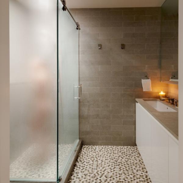 Quality Safety Sound Insulation Privacy Glass Frosted Shower Doors Fine Polished Edge for sale
