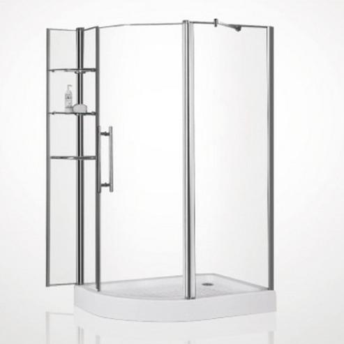 Quality Safety Sound Insulation Privacy Glass Frosted Shower Doors Fine Polished Edge for sale