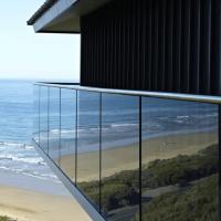 Quality Curved Frameless Glass Balustrade Balcony 8.76mm 10.76mm 13.14mm 17.52mm Modern for sale