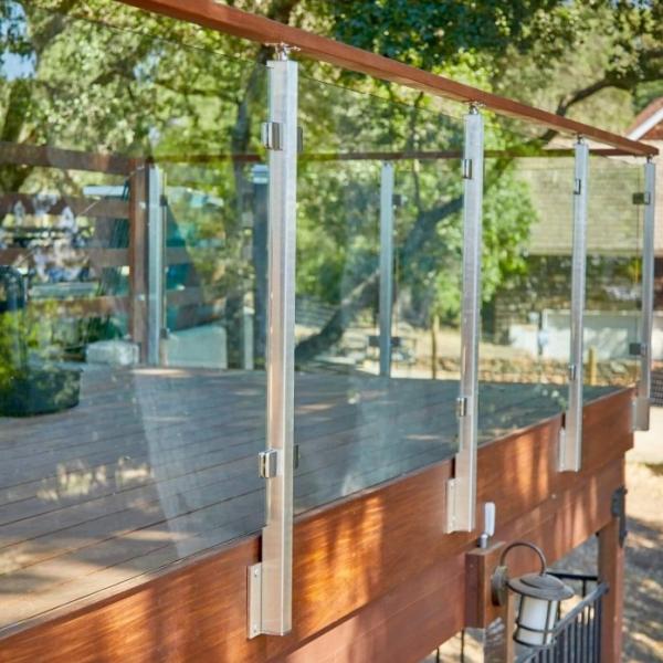Quality Curved Frameless Glass Balustrade Balcony 8.76mm 10.76mm 13.14mm 17.52mm Modern for sale