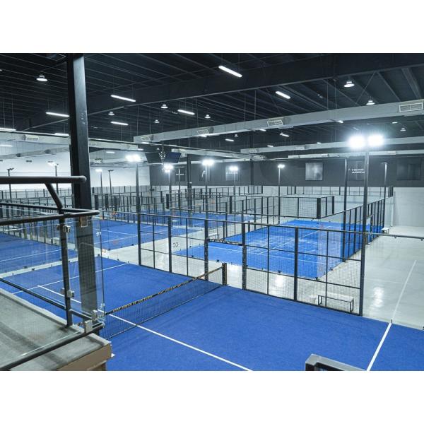 Quality Indoor Padel Courts / Pro Padel Courts Artificial Turf Court Black Red Yellow for sale