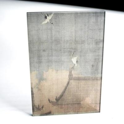 Printed Frosted Decorative Glass Panels 10mm-19mm Decorative Furniture Glass Customized Home Decoration Glass Living Room Decor