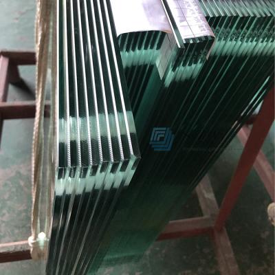 China Duidelijk 19 mm gehard glas voor gordijnwand aangepast kleur en Min grootte 200 mm * 200 mm for sale