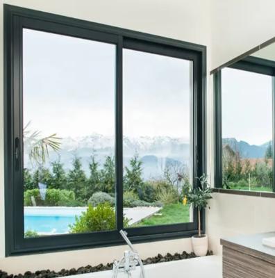 Cina Aluminio telaio vetro porta finestra semplice design per budget-friendly casa finestre in vendita