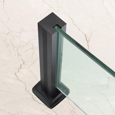 China Tempered Glass Railing Stainless Steel Aluminum Alloy Frameless Glass Balustrade Guard Balcony Staircase Railing Post for sale