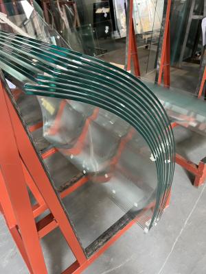 中国 空港 スーパーマーケット ホテル カーテン ウォール の 建設 の ため に カスタマイズ された 曲げ た 温かい ガラス サイズ 販売のため