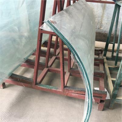 China 5+5mm 6+6mm 8+8mm Klares, ultraweißes, gebogenes Sicherheitsverbundglas für Aufzüge zu verkaufen