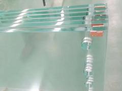 Drill holes on the glass panel